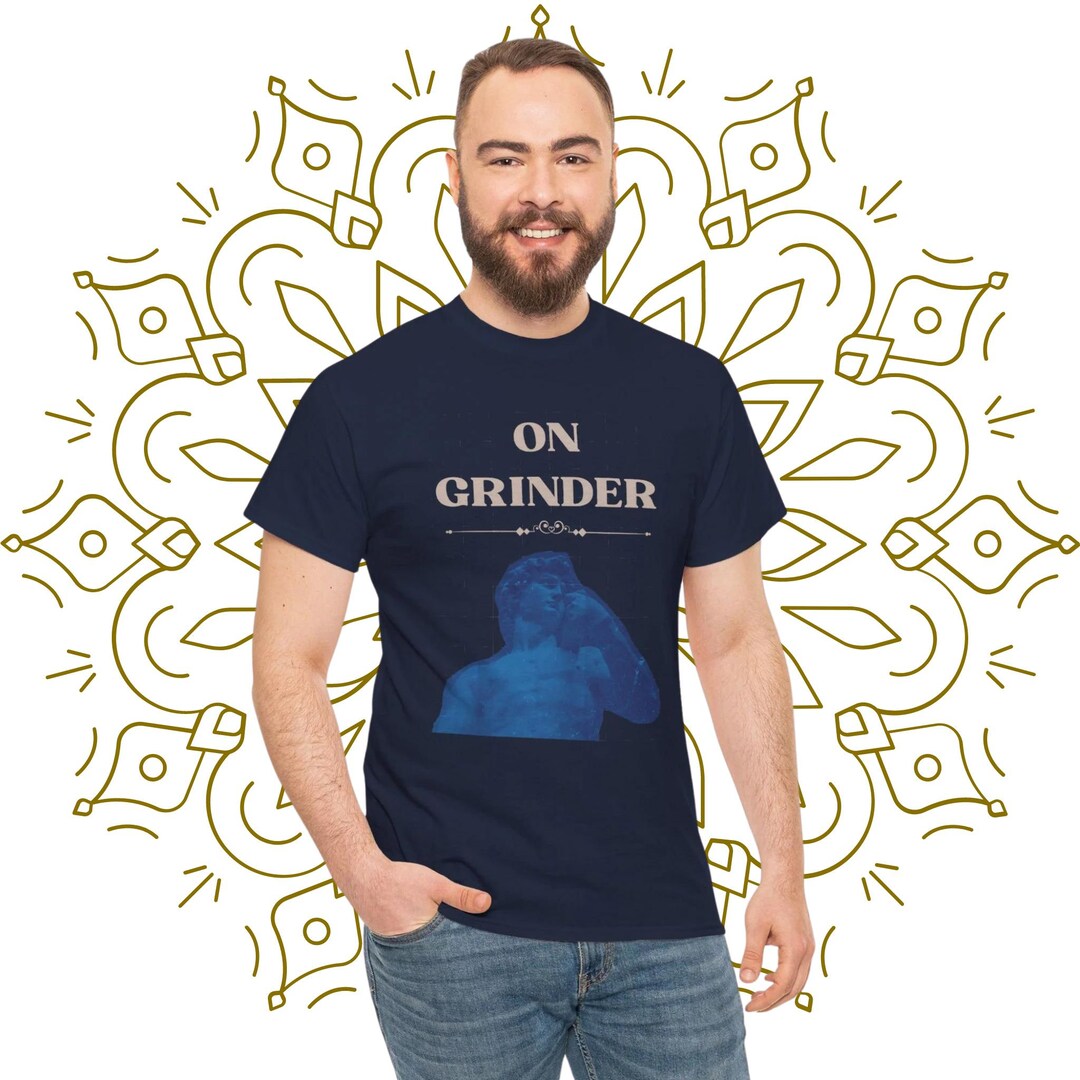 Gay Shirt, on Grinder, Mens Cotton Tee, Gifts for Gay Men, Pride ...