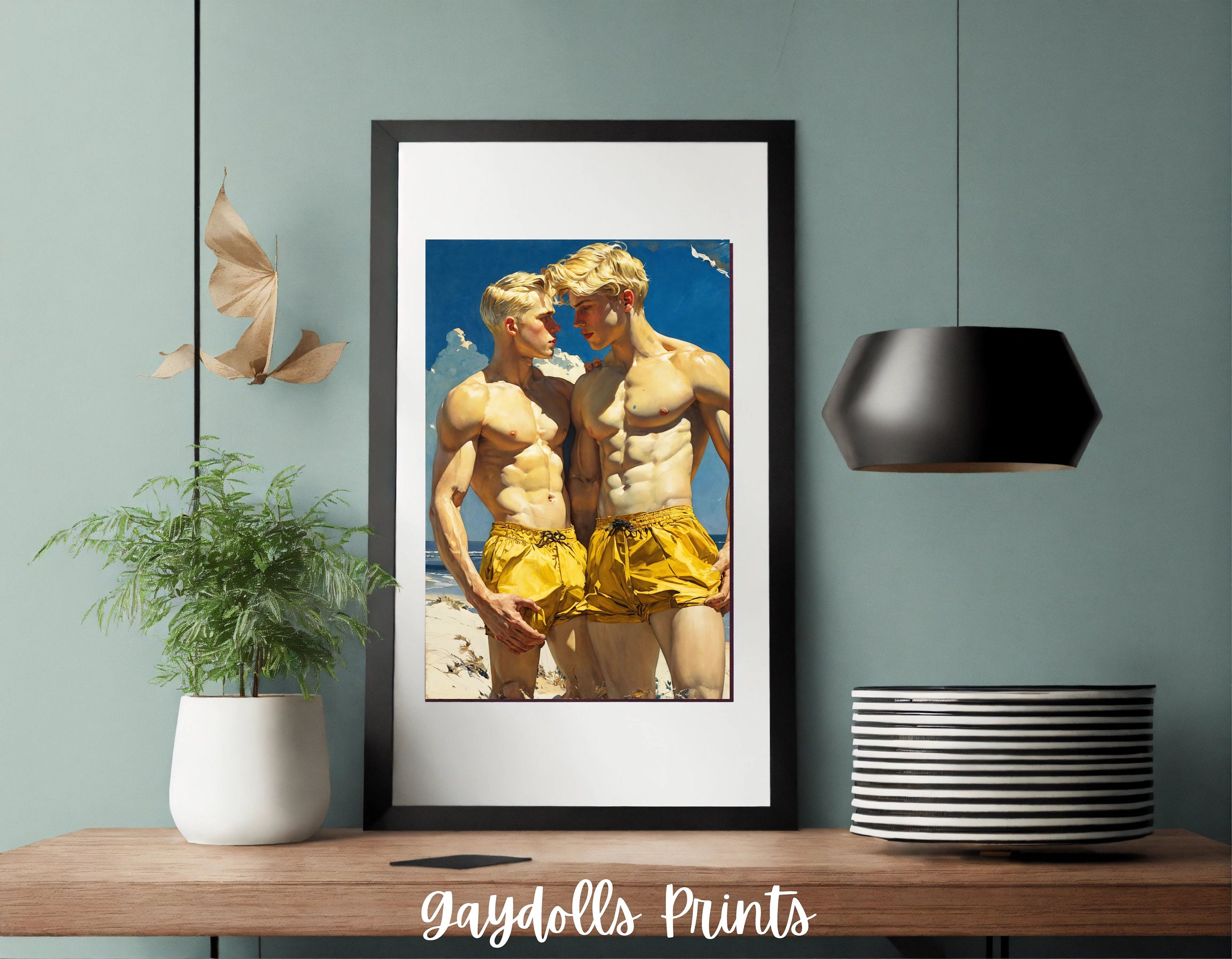 Gay Art, Gay 1930's, Gay Print, Gay Wall Art, Gay Gifts, LGBTQ+ Wall Poster, Gay Pop Art, Gay ...