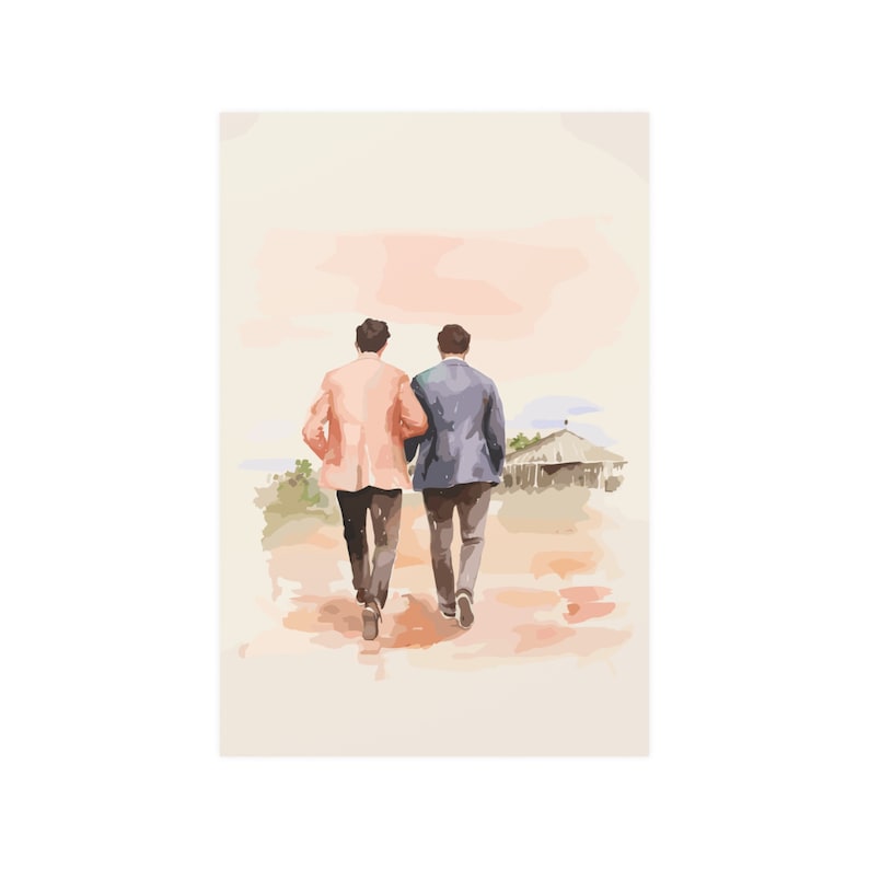 Gay Love 5 is Boho Prints, Gay Art, Satin Posters 210gsm Size up to 24 ...