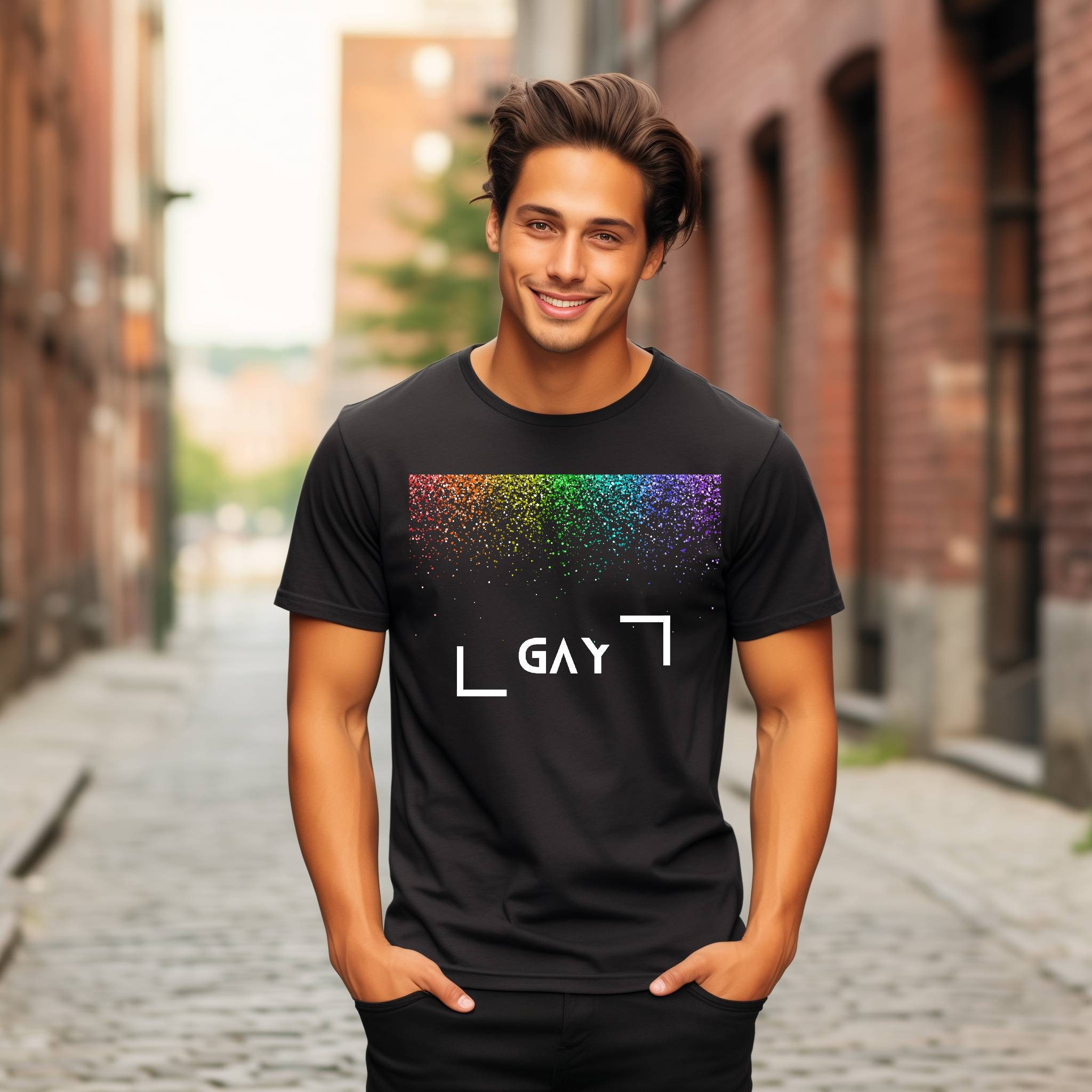 Gay Tshirt, Gay Sparkles, Mens Cotton Tee, Gifts for Gay Men, Pride ...