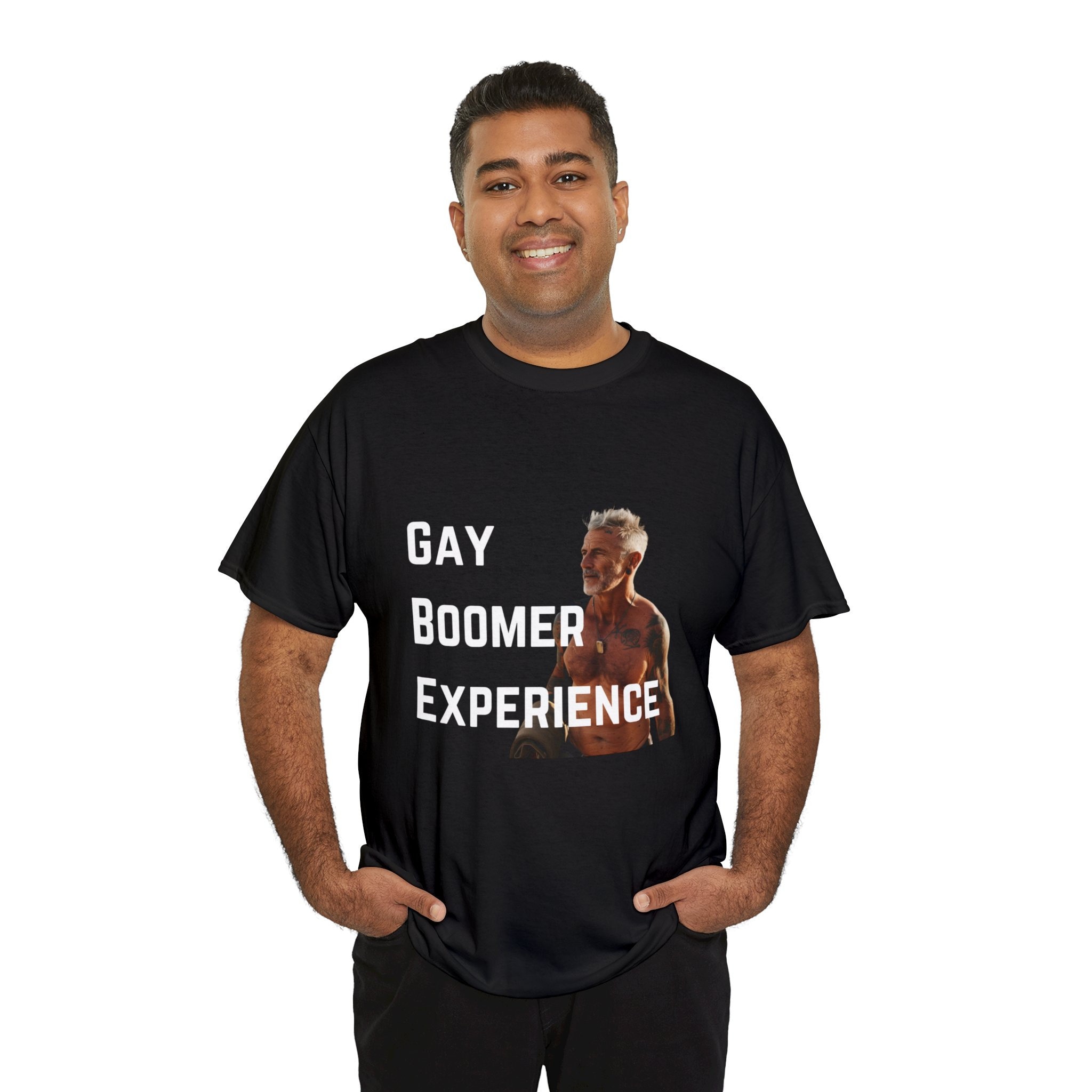 Gay Tshirt, Gay Boomer Experience, Mens Cotton Tee, Gifts for Gay Men ...