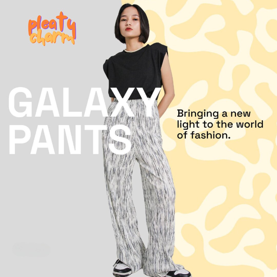 Women's Trousers Pleated Wide Leg Loose Length Casual Palazzo Pants ...