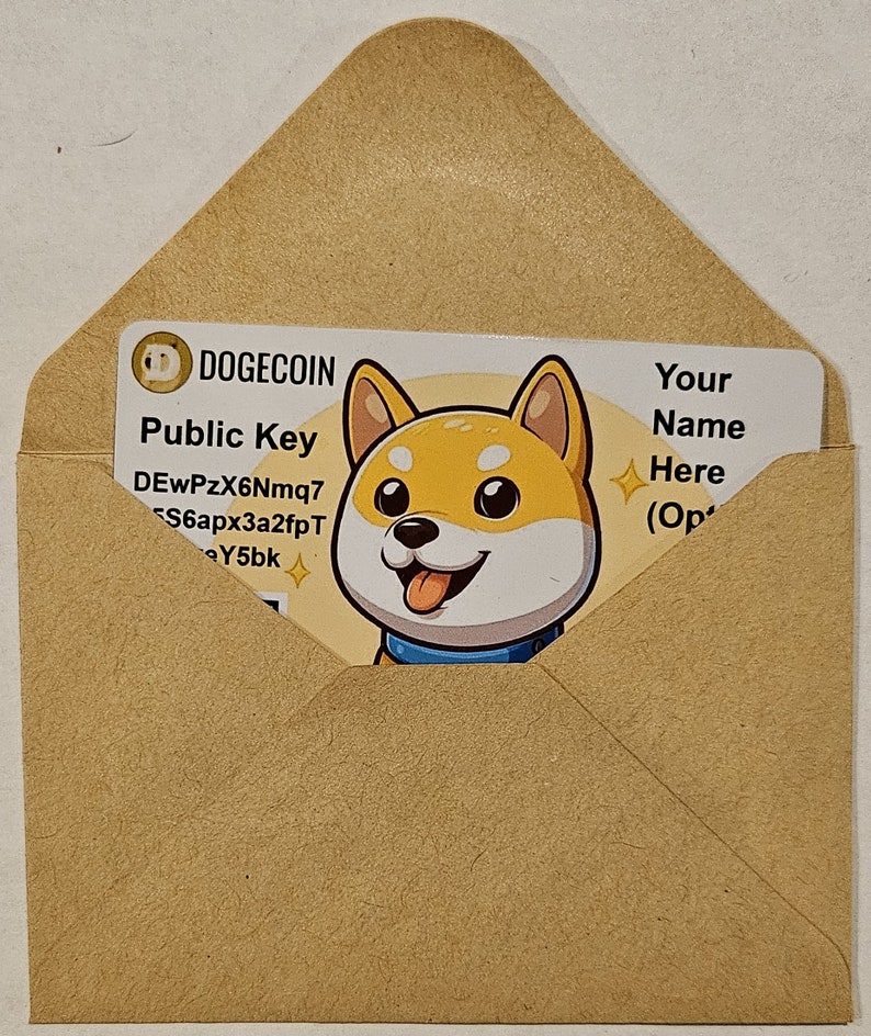 2 Pack duplicate for Backup Dogecoin DOGE Cold Storage Wallet, Crypto ...