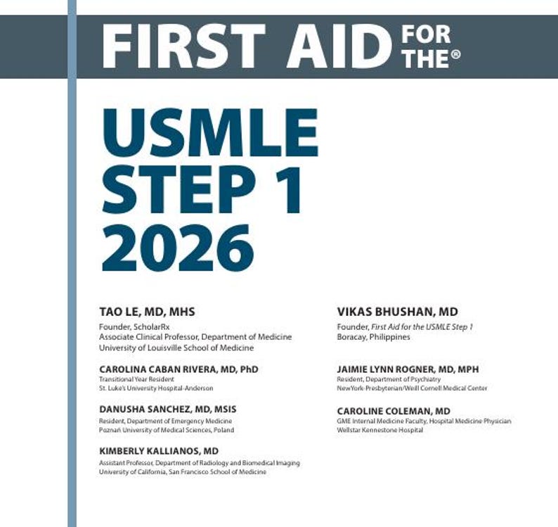 First Aid Step 1 2026 Pdf - Etsy