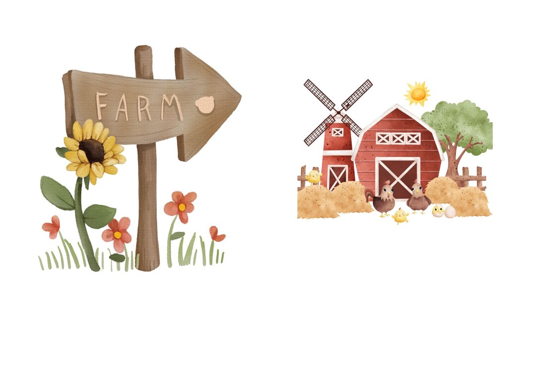 Digital Farm Animals Montessori Cards Homes School Learning Printable ...