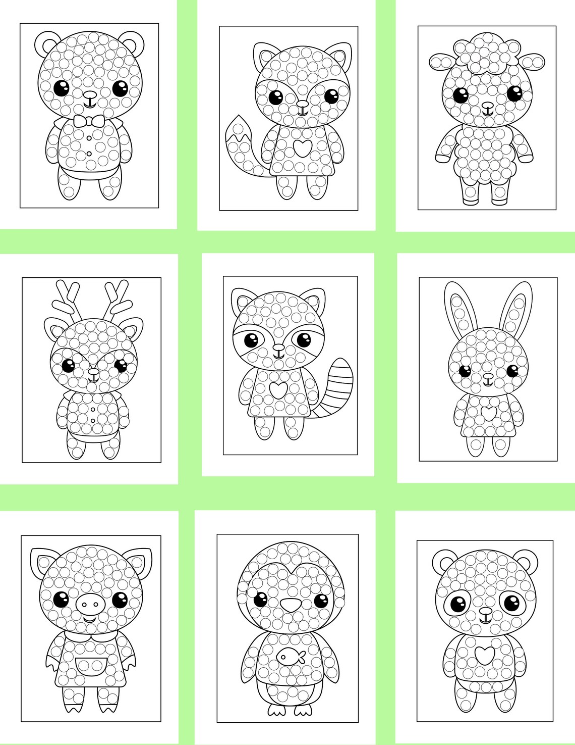 Dot Marker Printable, Dot Marker Animals, Do a Dot Activity, Homeschool ...