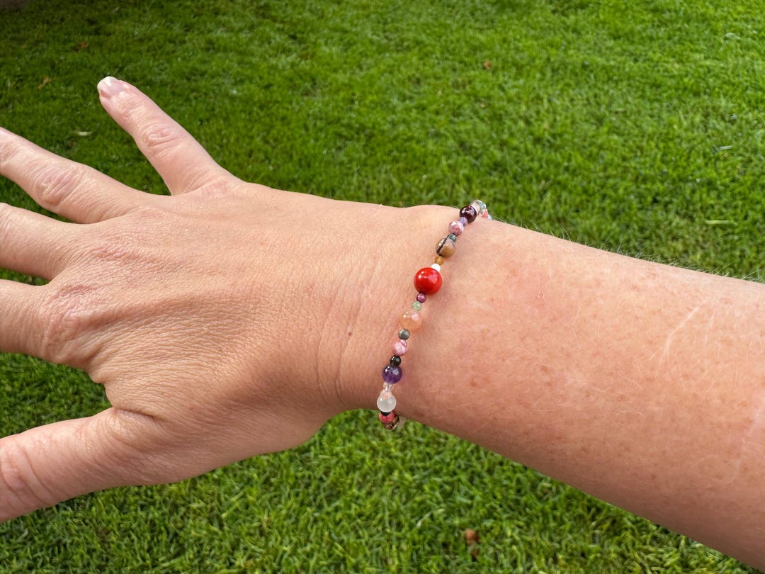 State of Oregon Handmade Stone Simple Lines Bracelet - Small - Etsy
