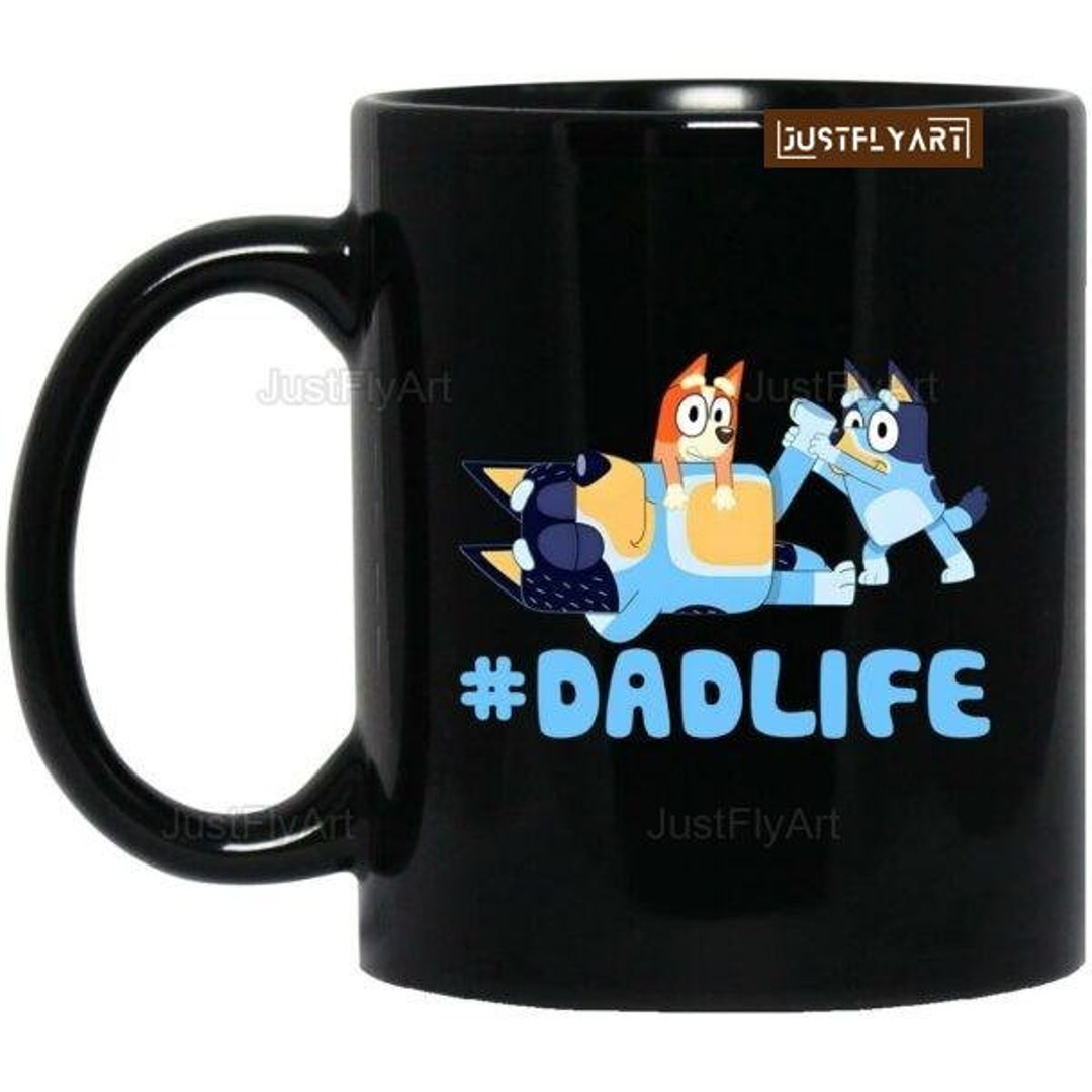 Bluey Dad Mug, Custom Mug, Dad Gifts, Gift for Him, Ceramic Coffee Mug ...
