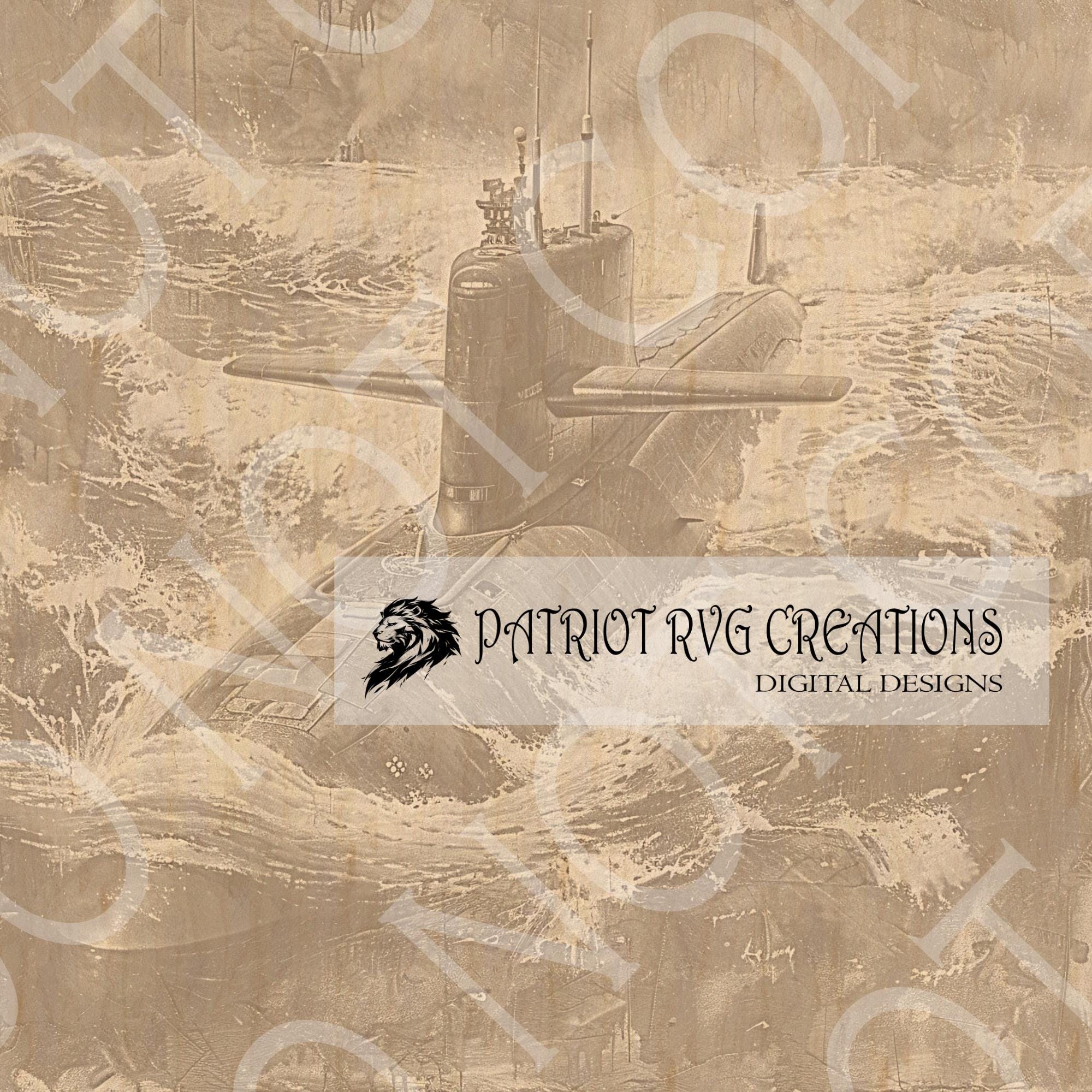 Xtool S1 Ready File, Digital Art, Basrelief Sculpture, Submarine, Navy ...