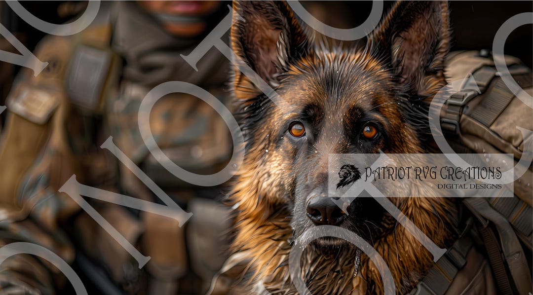 Xtool S1 Ready File, Military Dog K9, Battle Scene, High Definition ...