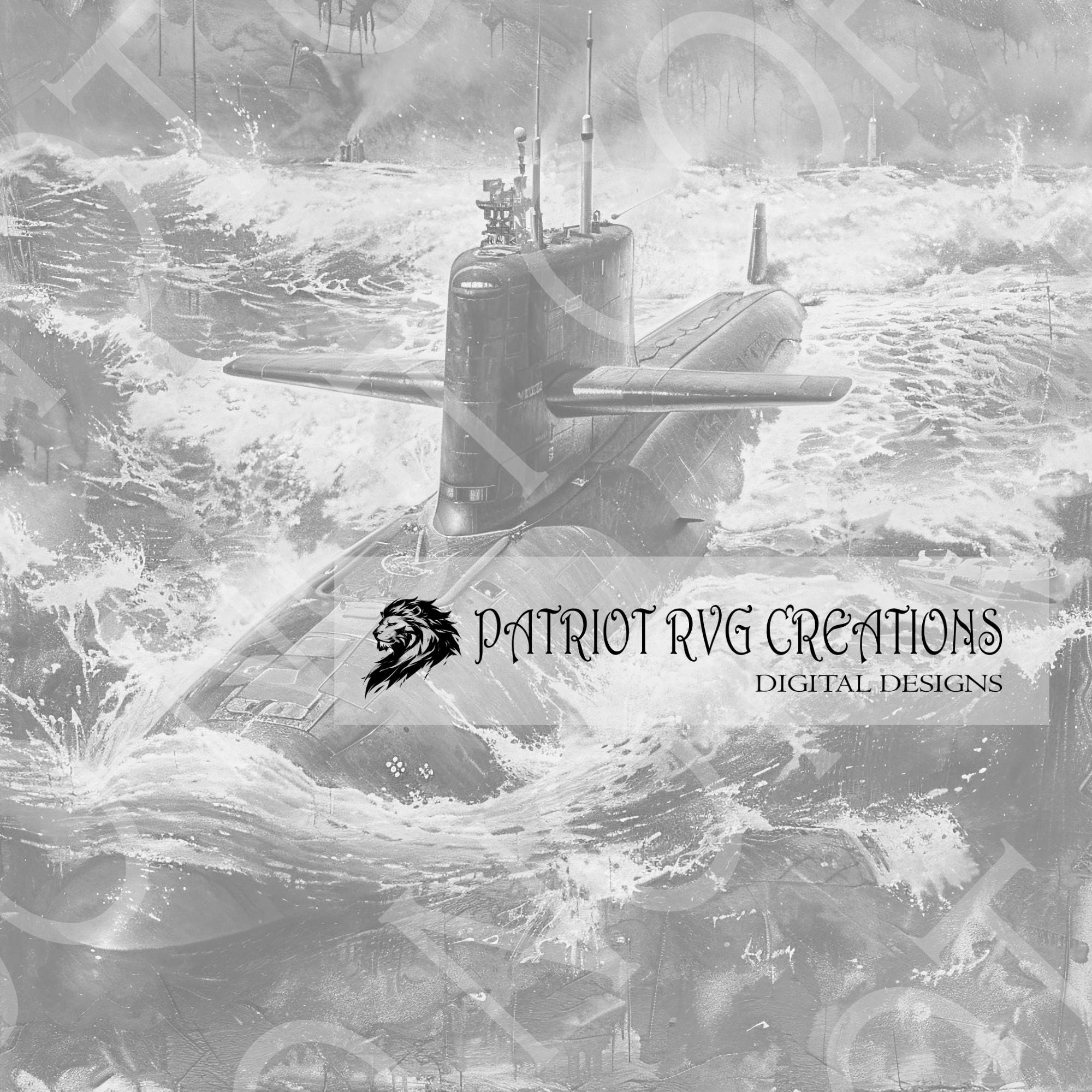 Xtool S1 Ready File, Digital Art, Basrelief Sculpture, Submarine, Navy ...