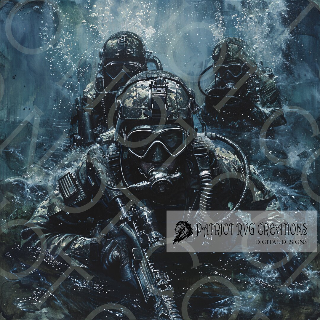 Xtool S1 Ready File, 3D Design, Navy Seals, Active Underwater Warfare ...