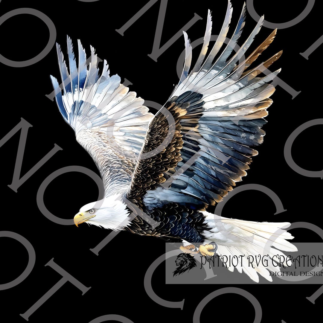 Majestic Bald Eagle Flight – Digital Art Print (digital Download) - Etsy