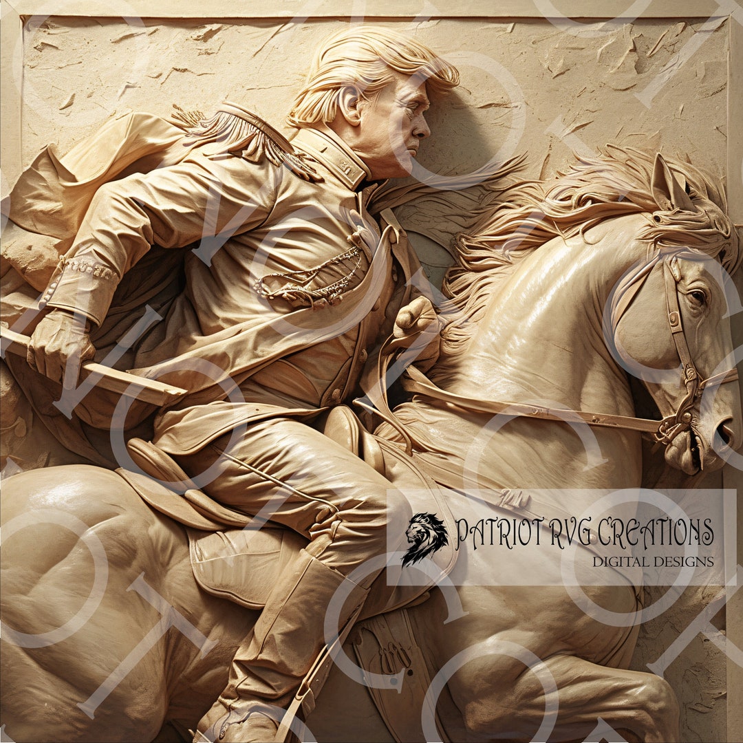 Xtool S1 Ready File, Detailed Sculpture, Digital File, 45th President ...