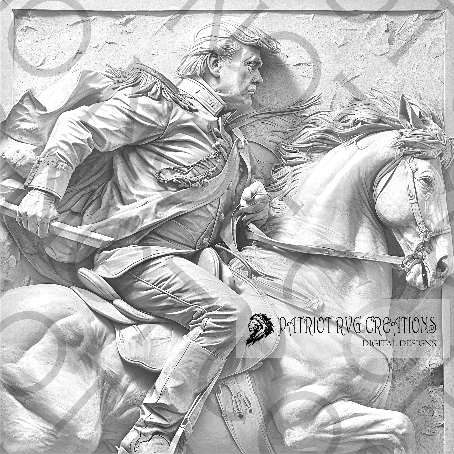 Xtool S1 Ready File, Detailed Sculpture, Digital File, 45th President ...