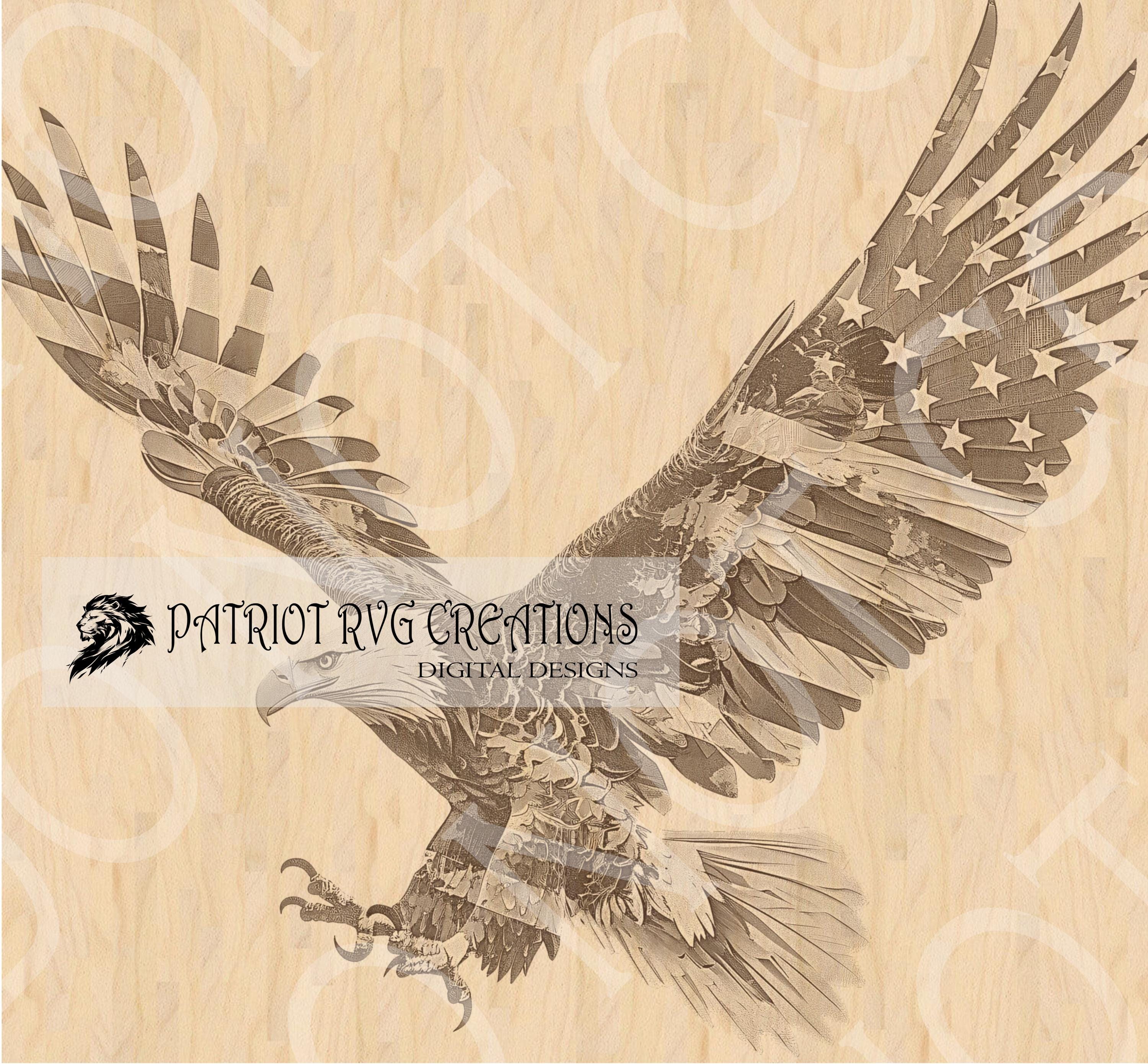 Xtool S1 Ready File, 3D Design, Digital File, Eagle Head, Relief Style ...