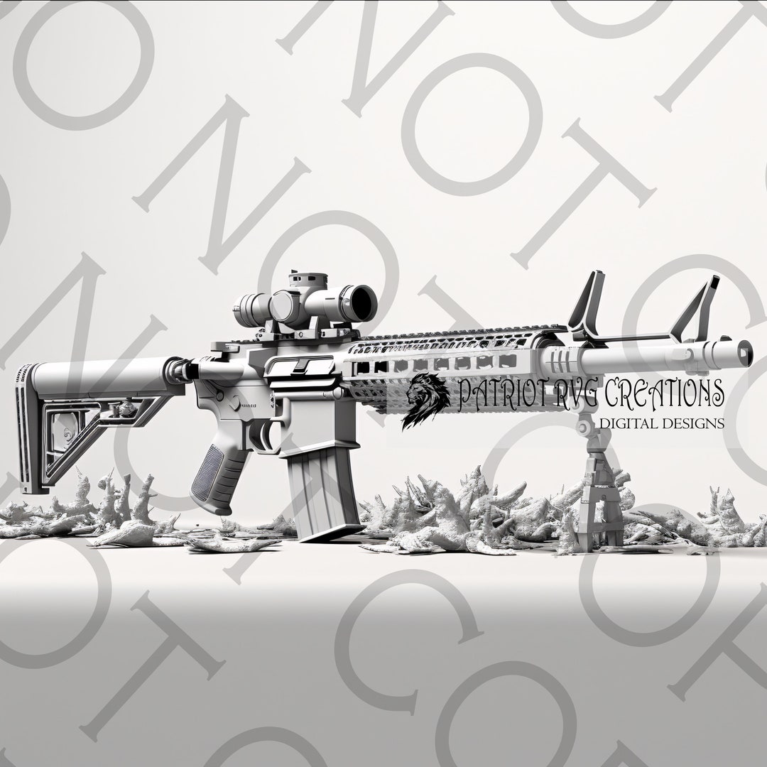 Xtool S1 Ready File, 3D Design, M4 20mm Rifle, High Definition, High ...