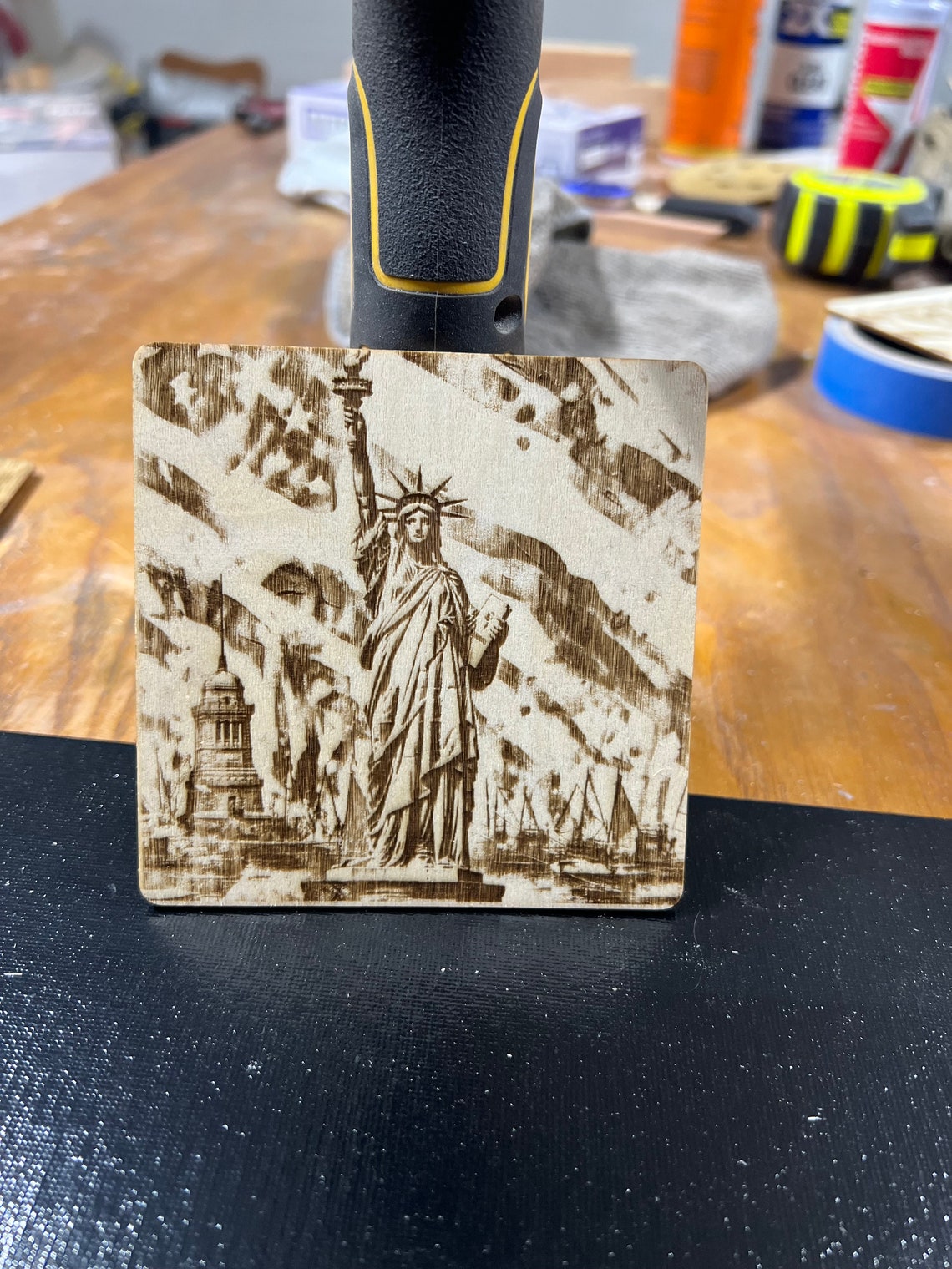 Lady Liberty American Flag Laser File, Xtool S1 Ready, 3D Design ...