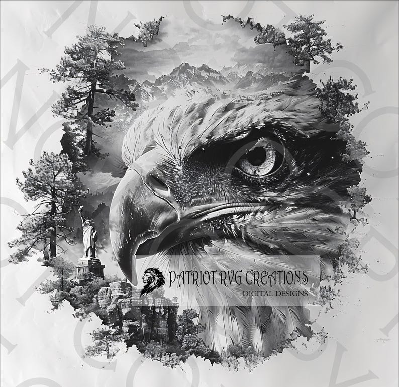 Xtool S1 Ready File, 3D Design, Digital File, Eagle Head, Lady Liberty ...