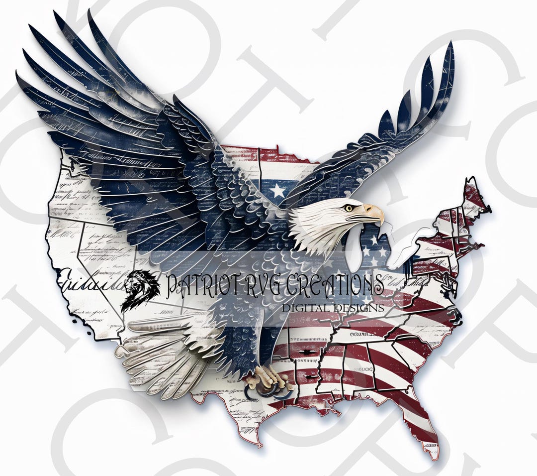 Bald Eagle Vector Illustration, 3D Laser Cut File (xtool S1) - Etsy