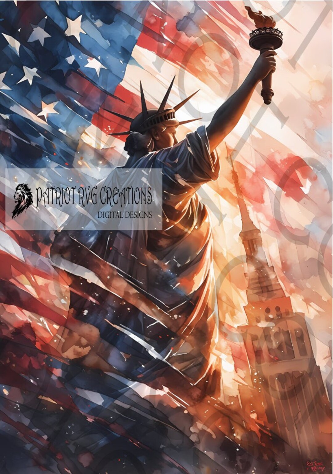 Lady Liberty American Flag, 3D Laser File for Xtool S1 (digital File ...