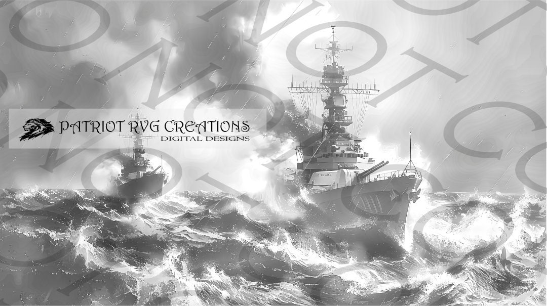 Xtool S1 Ready File, 3D Design, Digital File, Warship, Battleship, Navy ...