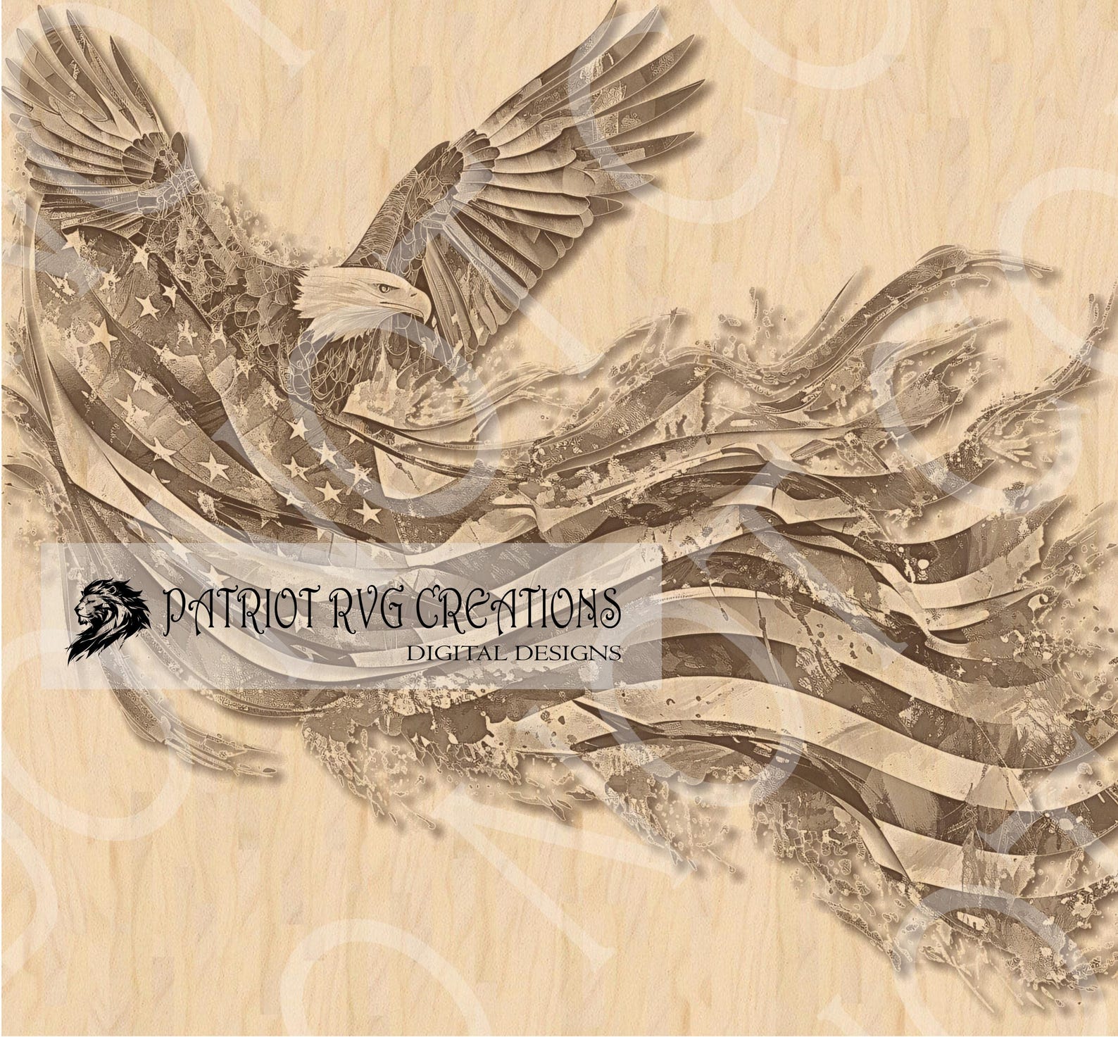 Xtool S1 Ready File, 3D Design, Digital File, Eagle Head, Relief Style ...