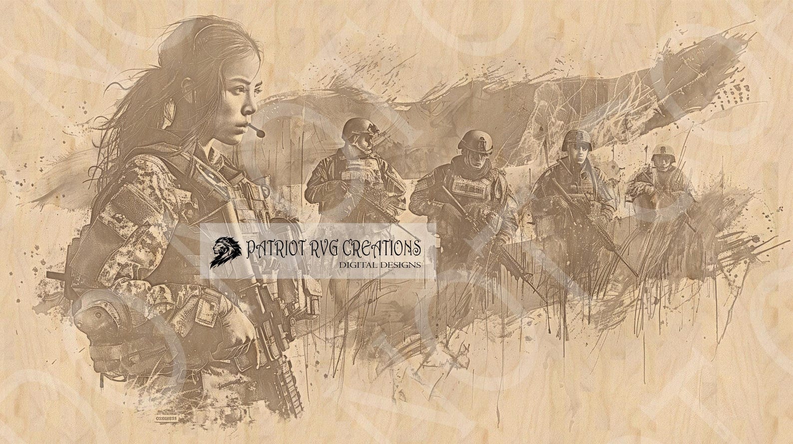 American Soldiers Stencil Art, Xtool S1 Laser Ready File (digital) - Etsy