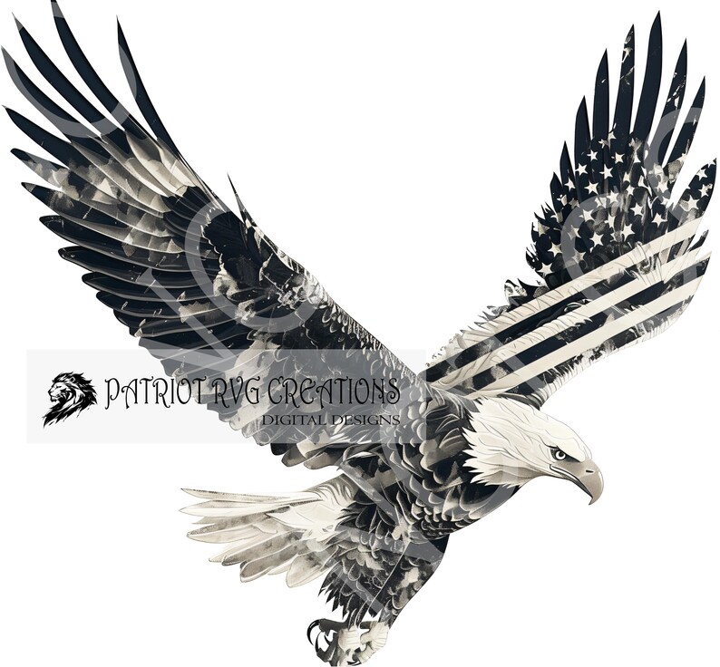 American Flag Eagle Head 3D Relief File, Xtool S1 Ready (digital File ...