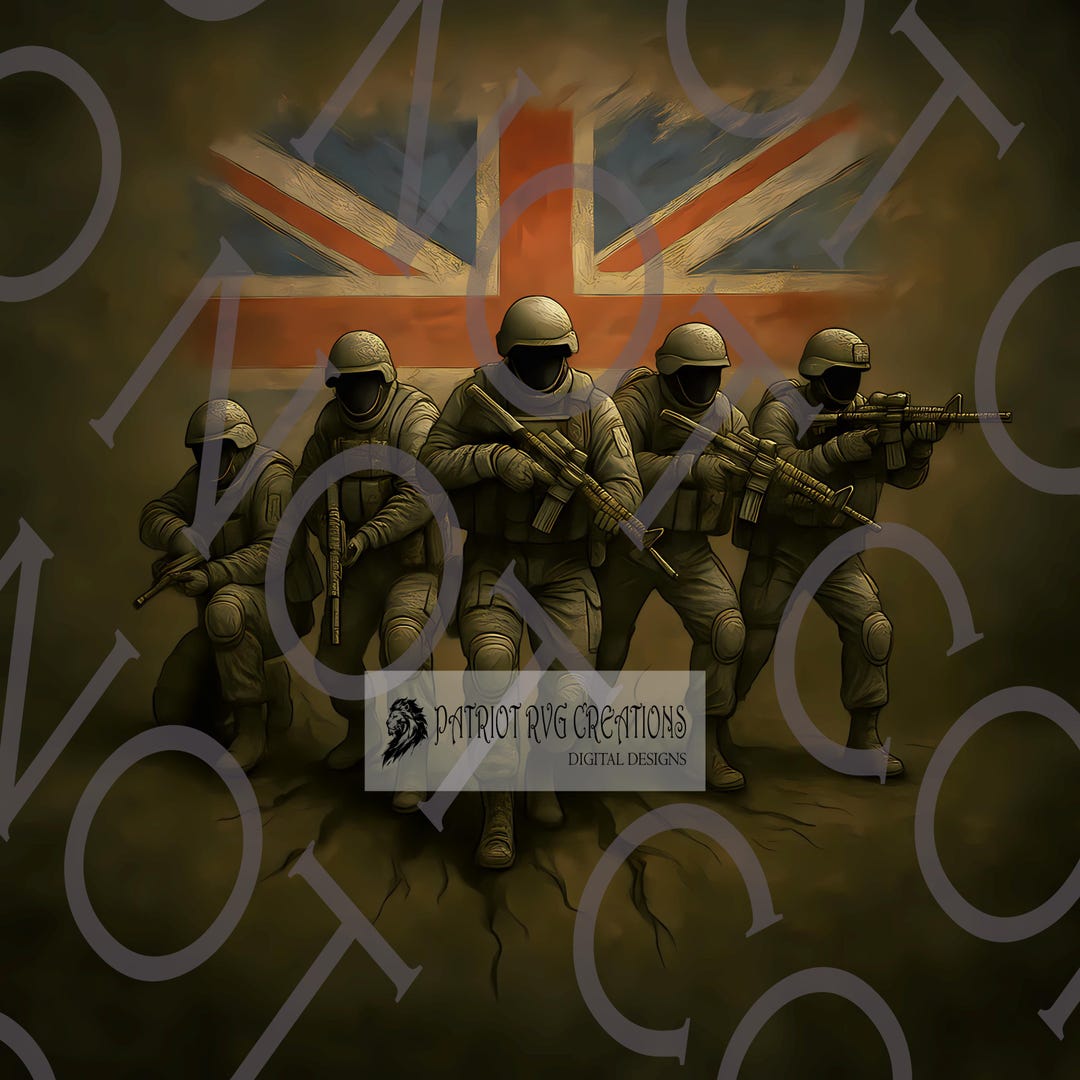 Union Jack Soldiers Tactical Artwork – Laser Engraving, Xtool Ready ...