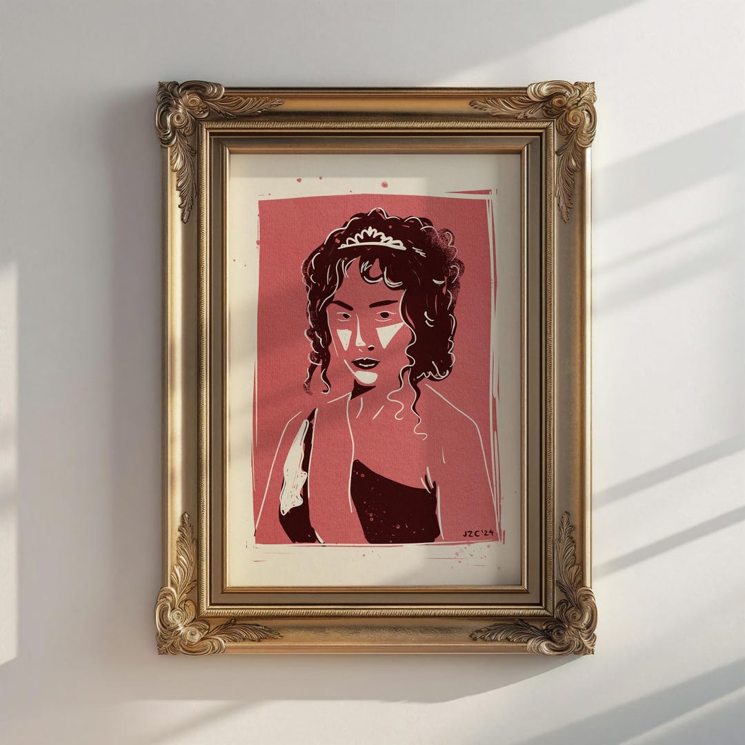 Chappell Roan Midwest Princess Linograph Art Print Gallery Wall Room ...