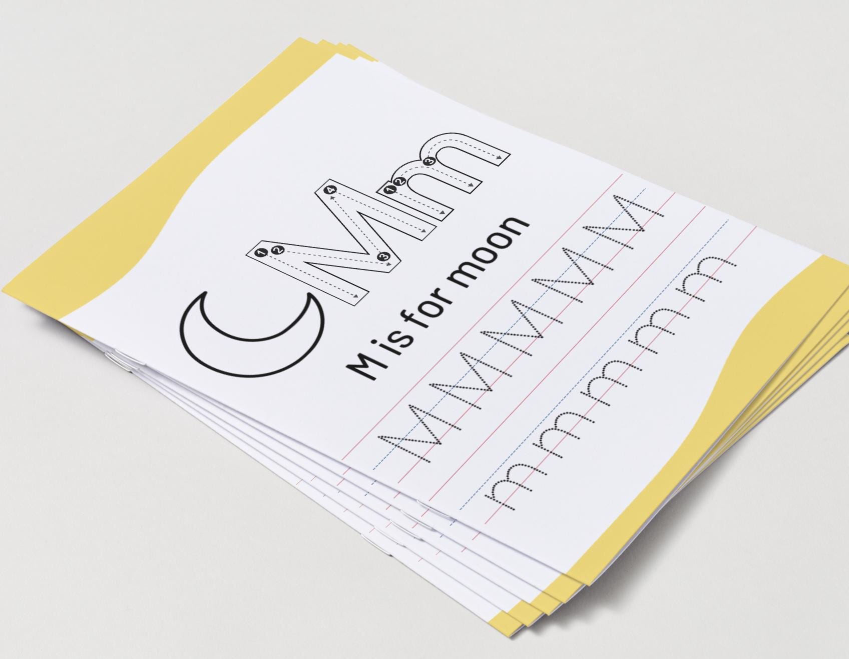 Letter Tracing Sheets A-Z and Numbers 1-10 With Pictures to Color ...
