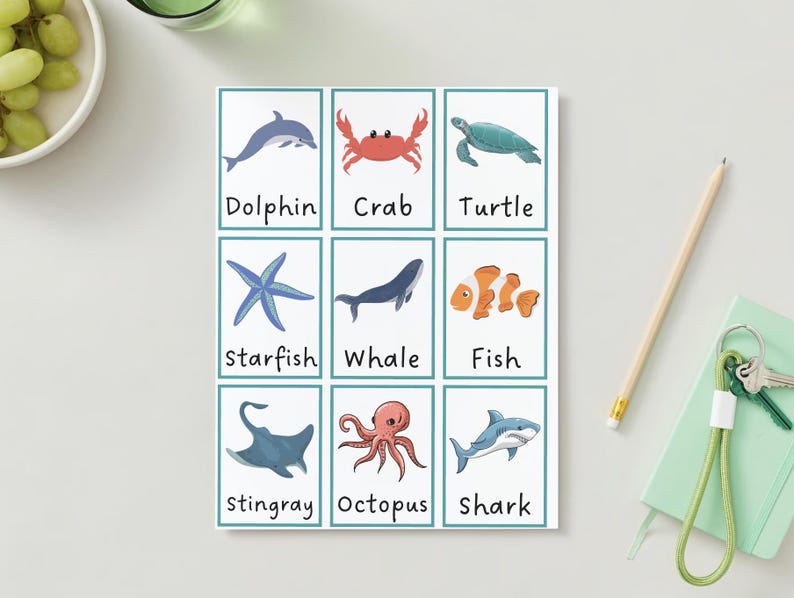 Animal Flashcards for Kids - Printable Educational Flashcards - 7 Pages ...