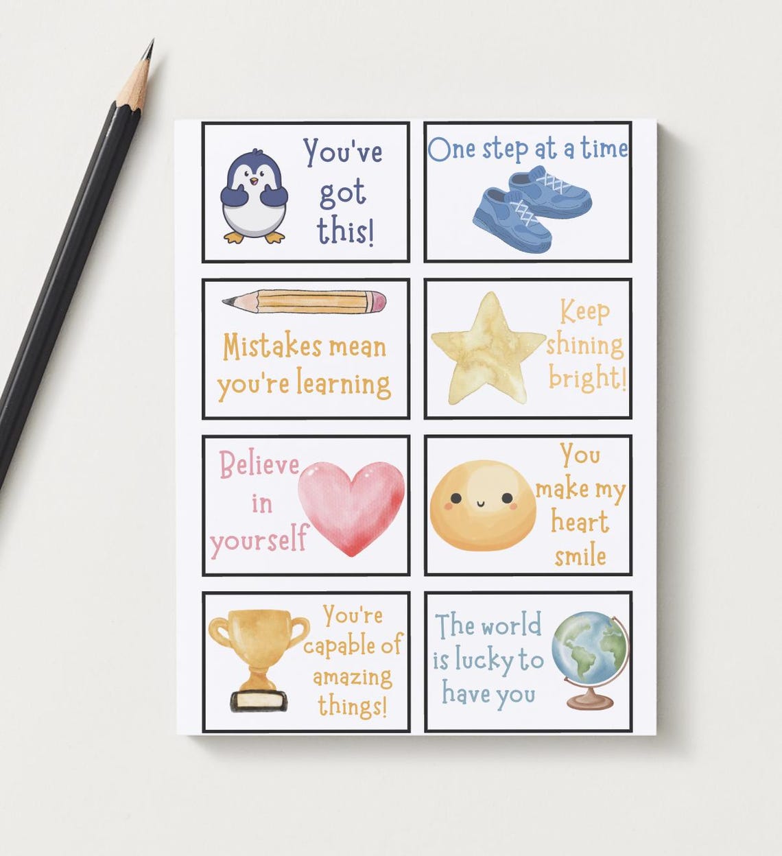 Printable Lunchbox Notes for Kids – 64 Cute Lunch Box Cards | Kids ...