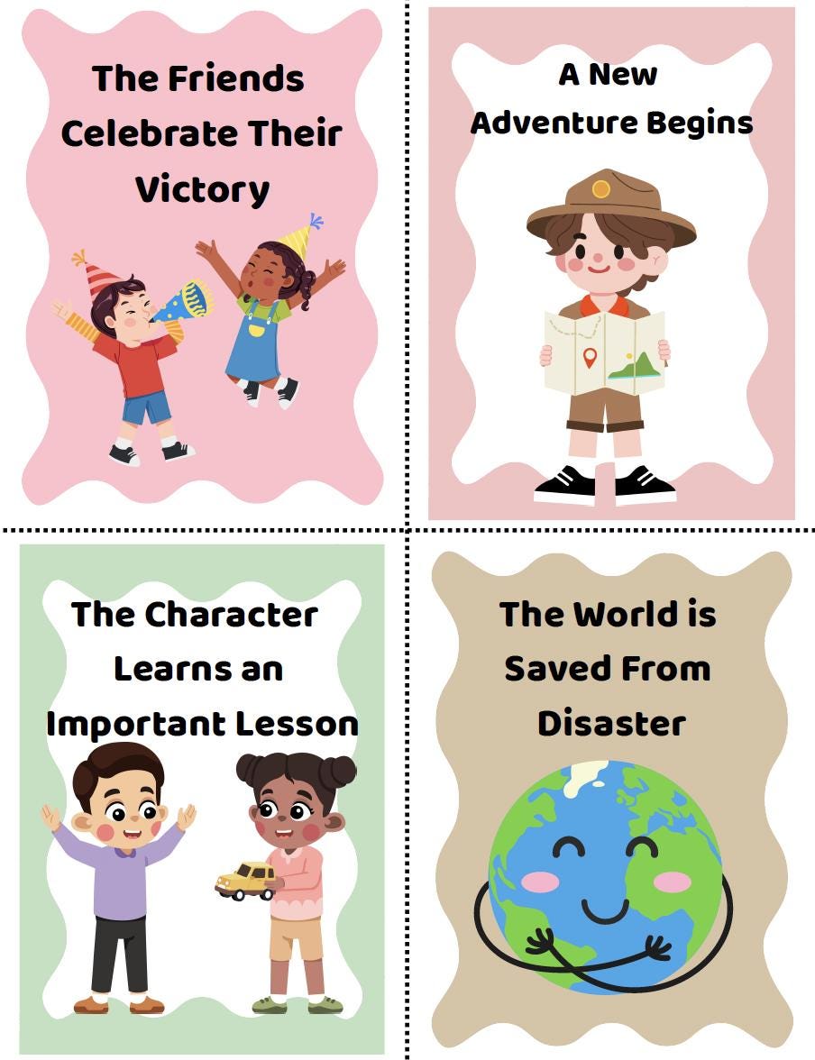 Printable "make Your Own Story" Kit for Kids – Create Your Own ...