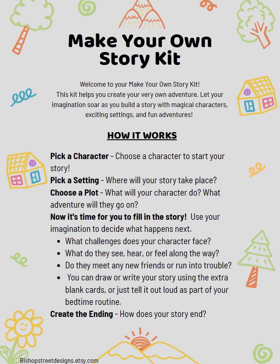Printable "make Your Own Story" Kit for Kids – Create Your Own ...