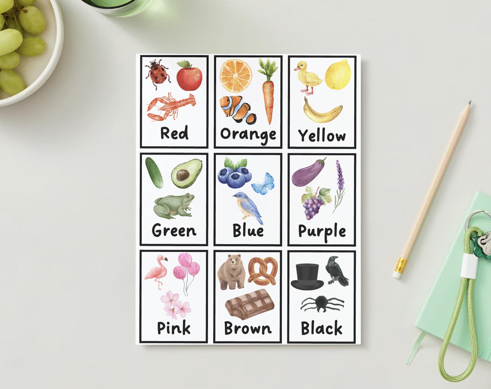 Flashcards for Kids, Printable Educational Flashcards - 5 Pages of ...