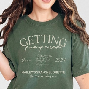 Spa Bachelorette Party Shirts, Custom Spa Day Bachelorette T-shirts ...