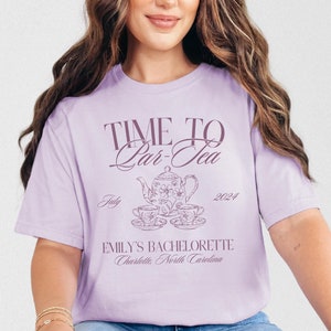 Custom Tea Party Shirts, Personalized Bachelorette Par-tea Shirt ...