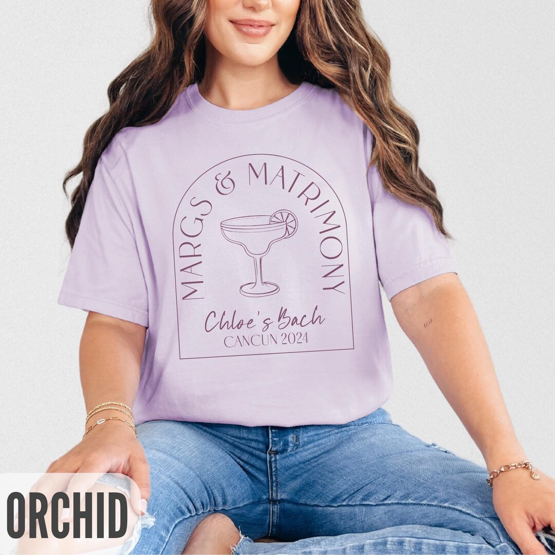 Margs and Matrimony Bachelorette Party Shirts, Custom Margarita Bach ...