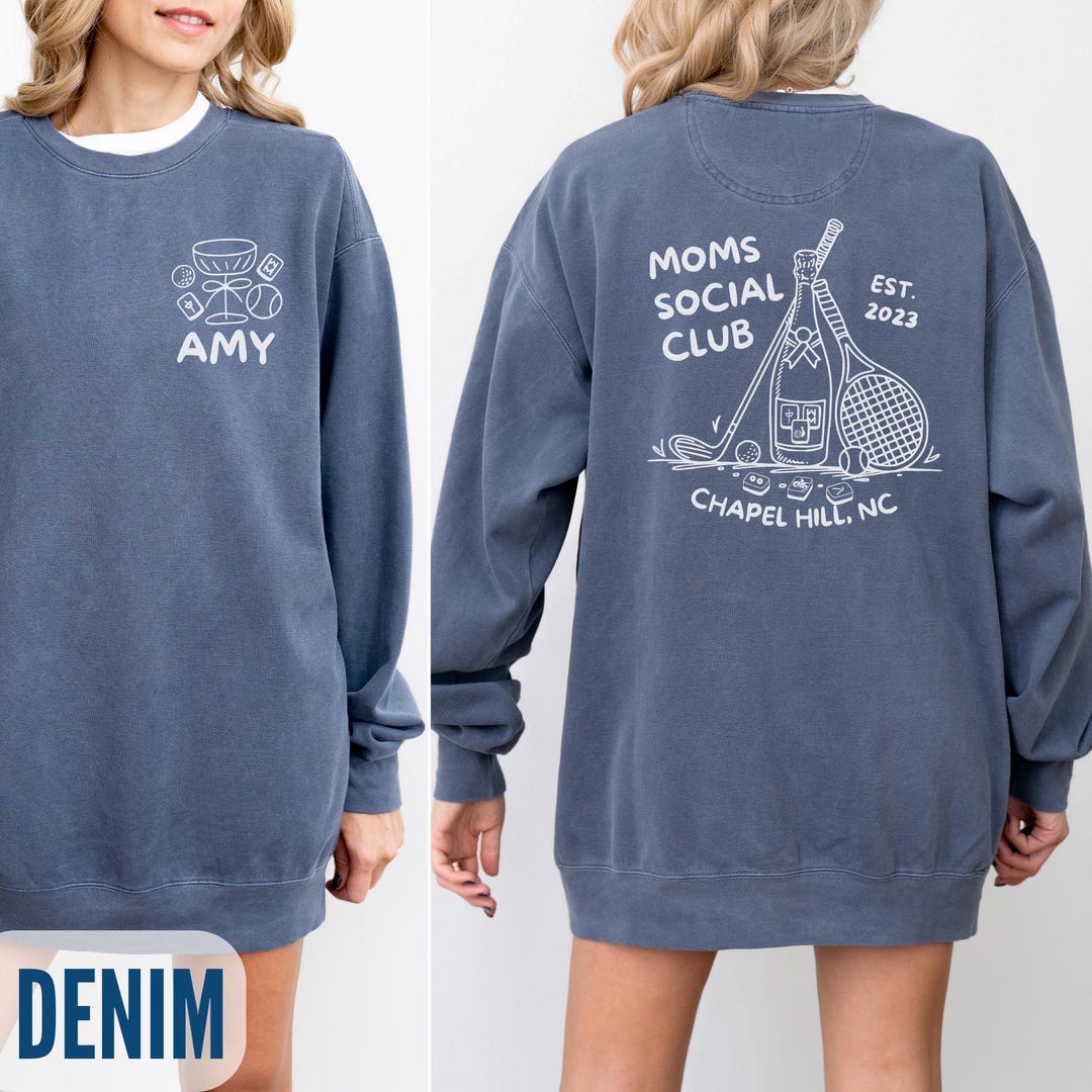 Custom Tennis Golf Mahjong Club Sweatshirt, Personalized Prosecco ...