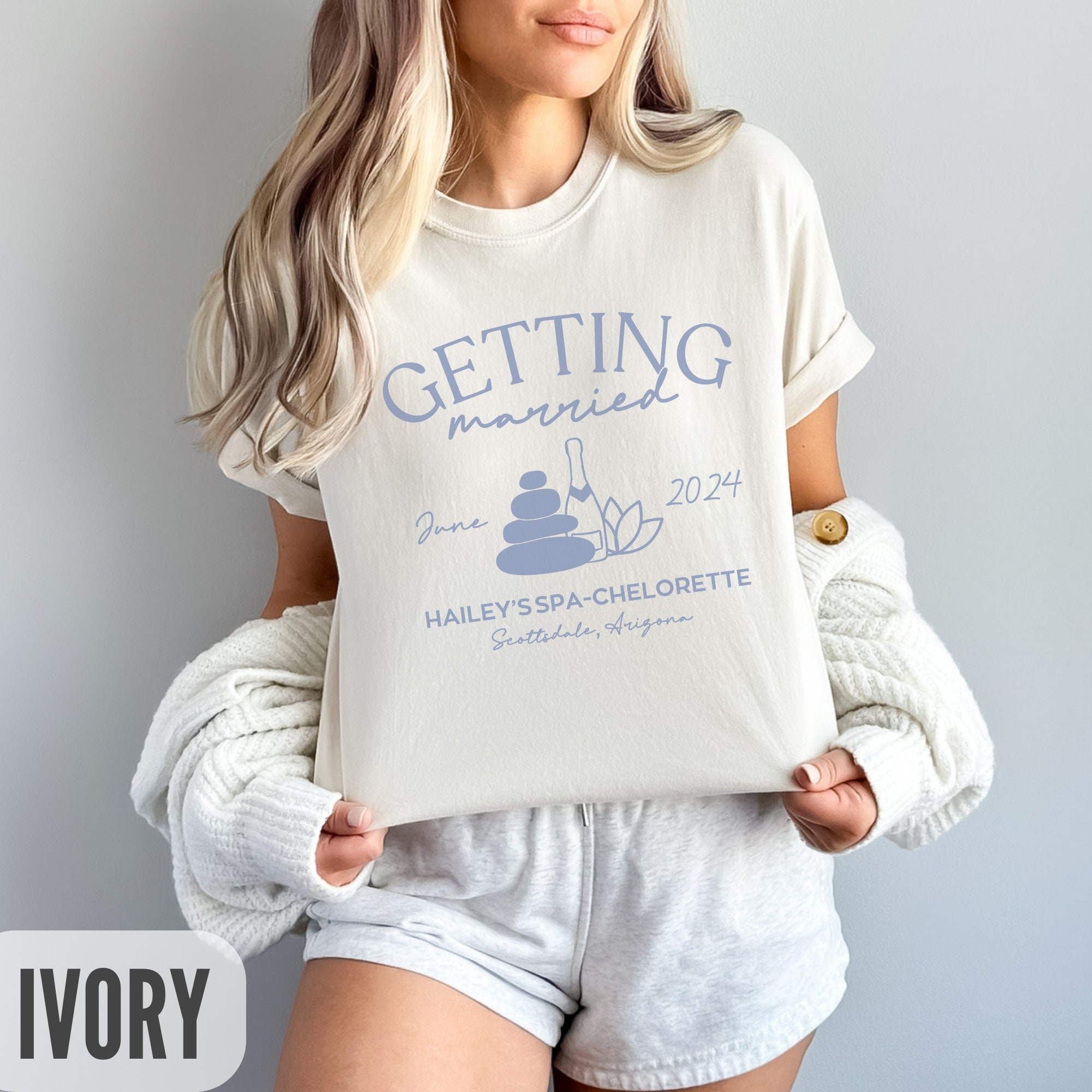 Spa Bachelorette Party Shirts, Custom Spa Day Bachelorette T-shirts ...