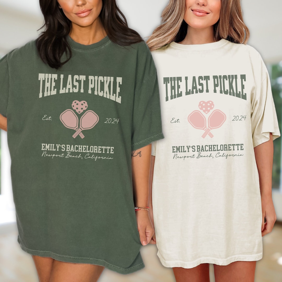 Funny Pickleball Bachelorette Party Shirts, Custom Coquette Pickleball ...