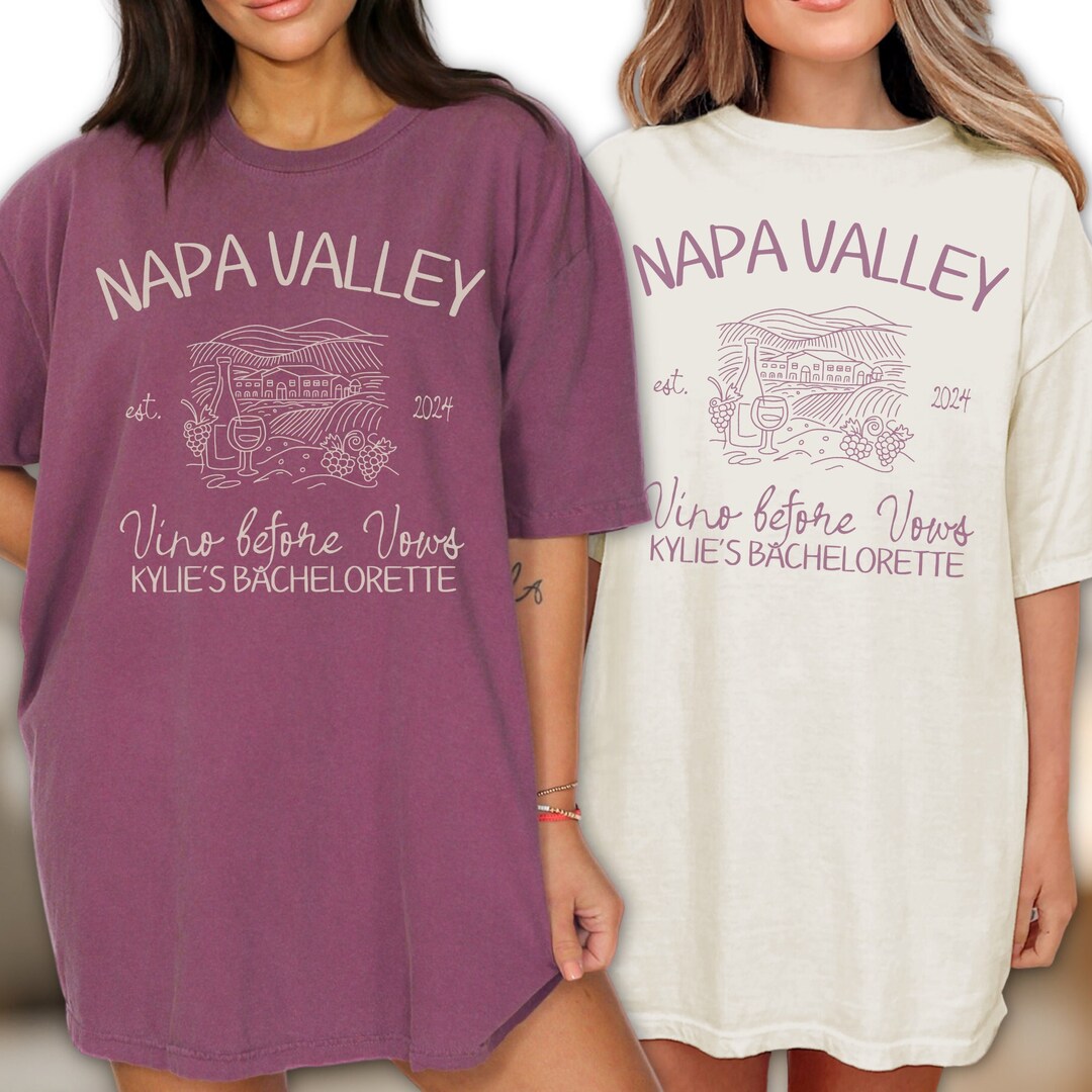 Custom Location Winery Tour Shirts, Personalized Wine Bachelorette ...