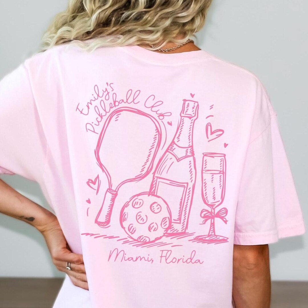 Custom Pickleball Club Shirts, Pickleball & Prosecco Bachelorette Party ...