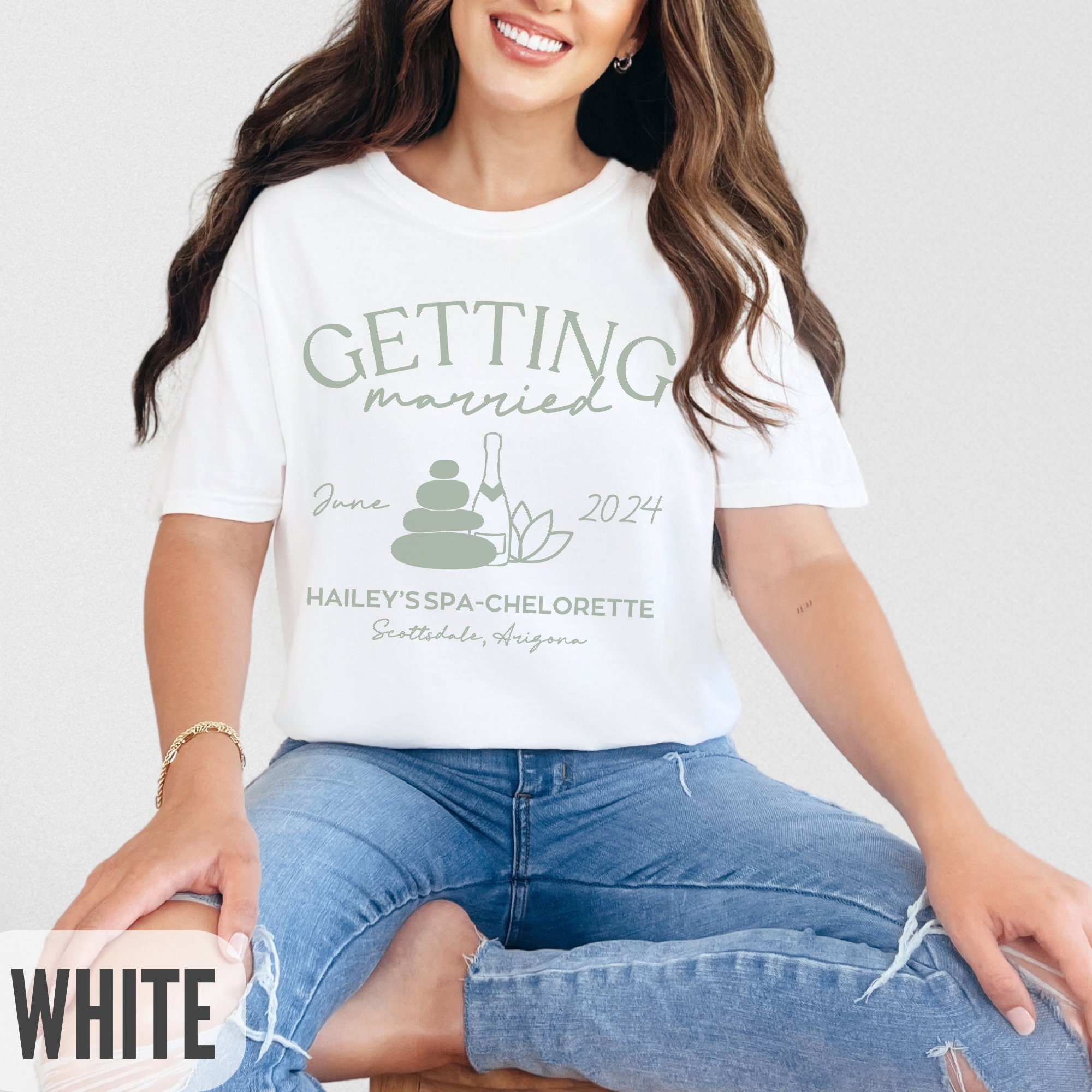 Spa Bachelorette Party Shirts, Custom Spa Day Bachelorette T-shirts ...