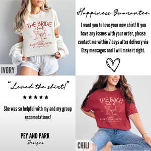 Custom Bachelorette Party Shirts, the Bride & Bach Club Shirt ...