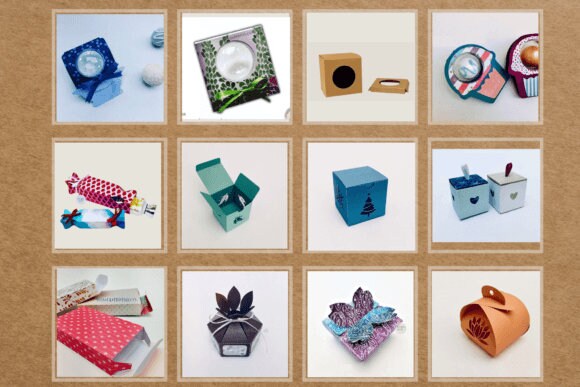 71 SVG Bundle, 3D SVG Box Templates Graphic - Etsy