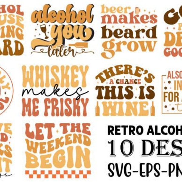 Alcohol Svg - Etsy