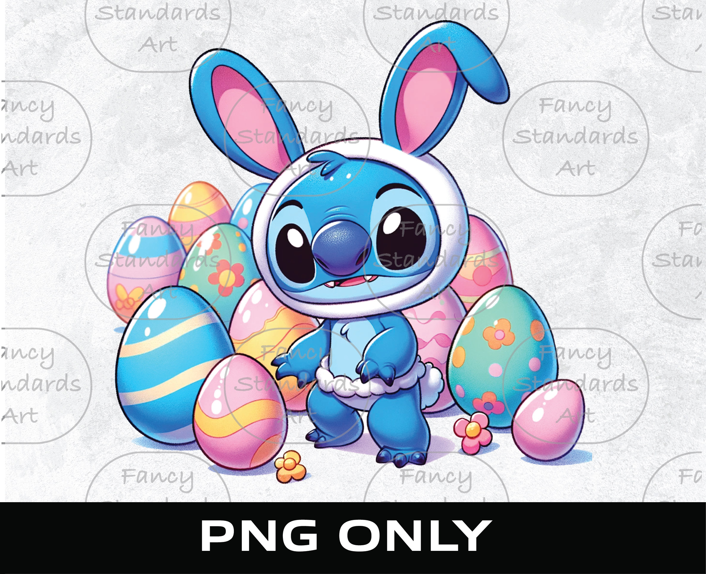 Stitch Easter Design|lilo and Stitch Inspired Easter Design| Easter Design for Kids - Etsy